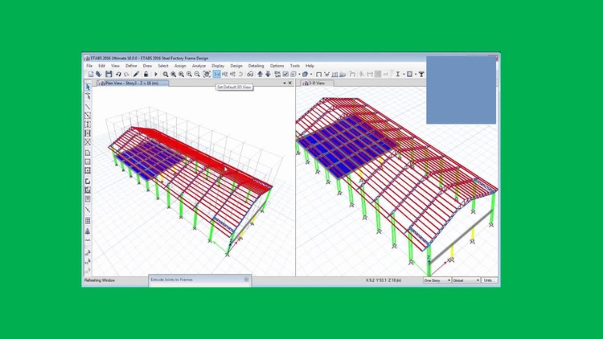 CSI ETABSV19 steel structure analysis and design - Free Online Courses ...
