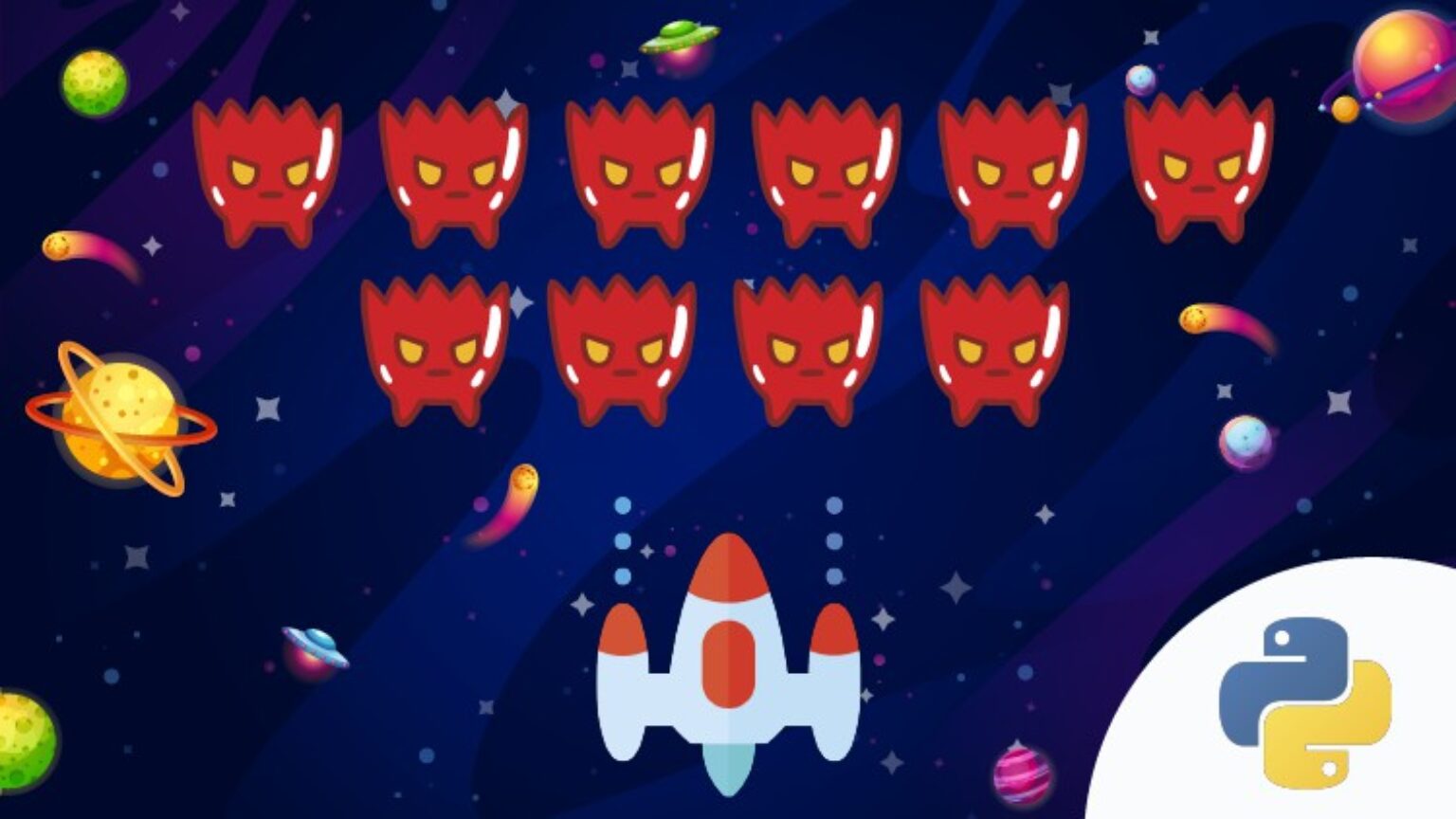 Create Space Invaders with Python PyGame - Free Online Courses with ...