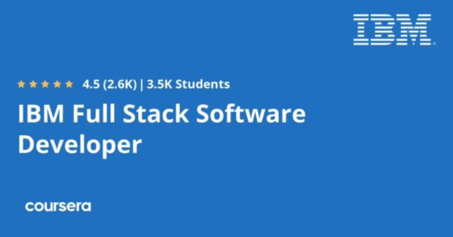 IBM Full Stack Software Developer Professional Certificate - Free ...