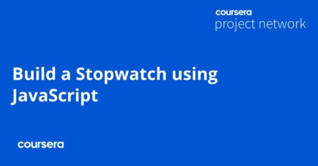 Building a Stopwatch using JavaScript - Free Online Courses with ...