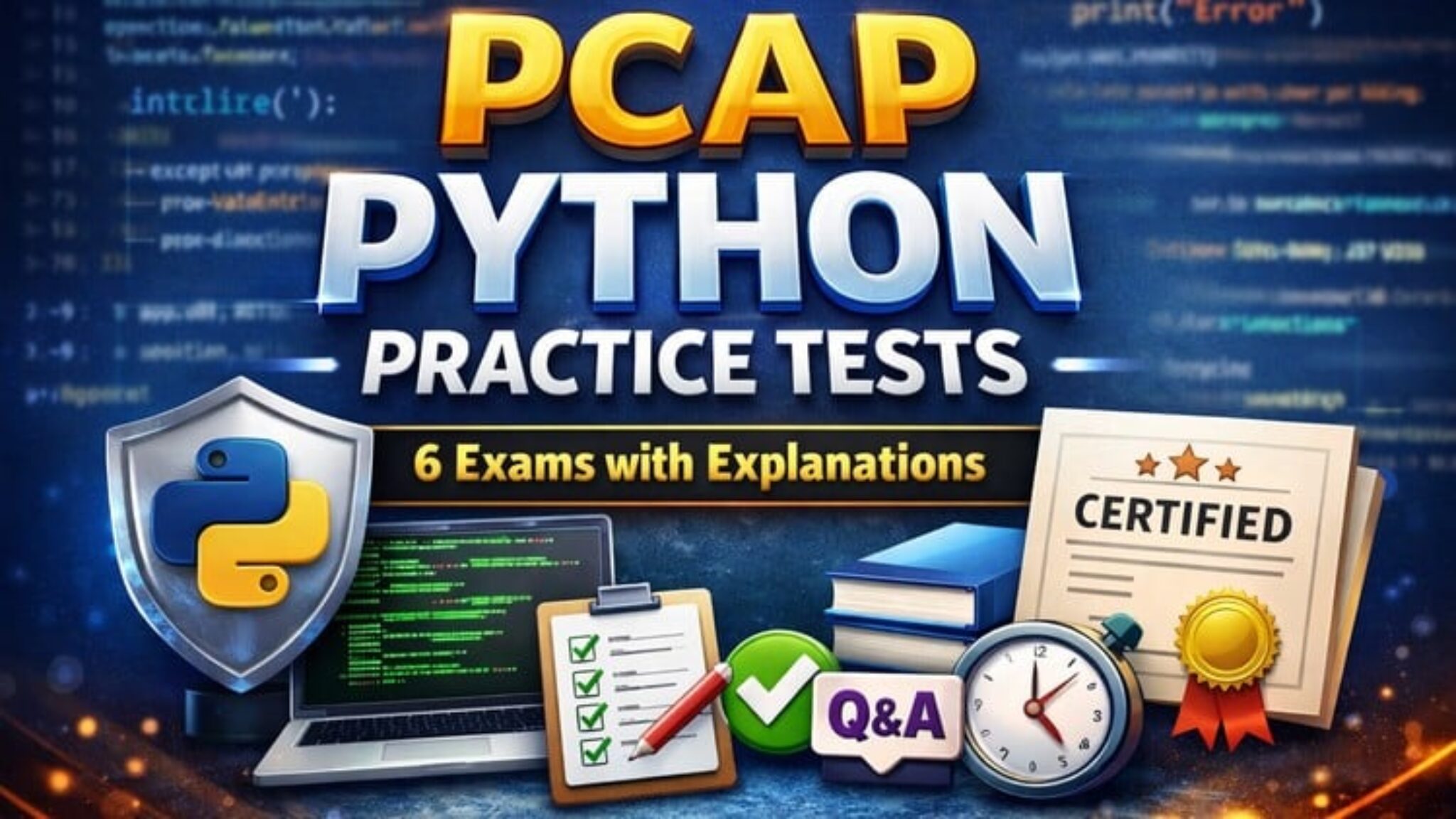 PCAP Python Practice Tests: 6 Exams with Explanations - Free Online ...
