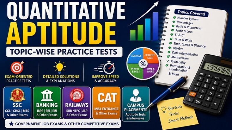 Quantitative Aptitude: Topic-Wise Practice Tests - Free Online Courses ...